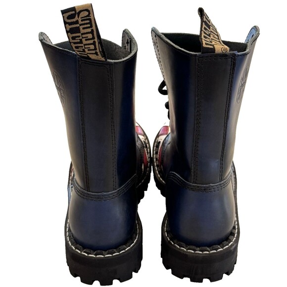 STEEL | Shoes | Steel Boots Eyelets British Flagpunk Boots Screw Sole ...